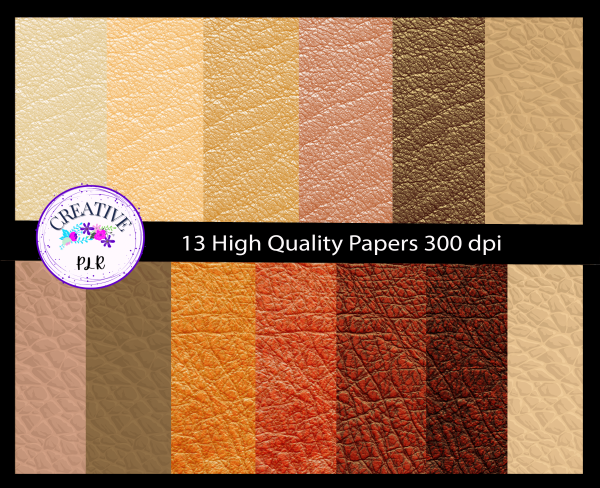 Leather Paper Collection LP - Creative PLR