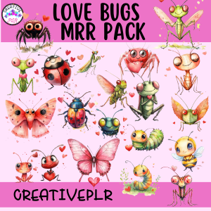 Love Bugs Clip Art - Creative PLR
